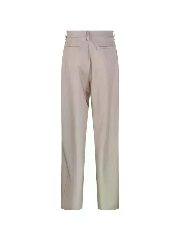 THELATEST Belted Straight Leg Trousers - Neutrals