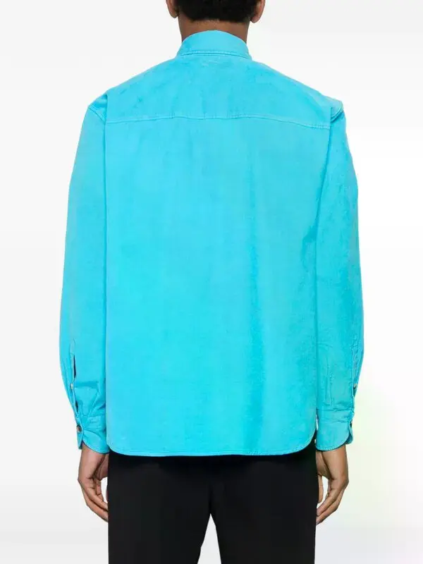 Isaia Flap-pocket Shirt - Blue