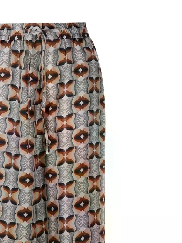 PIERRE-LOUIS MASCIA Patterned Drawstring Trousers