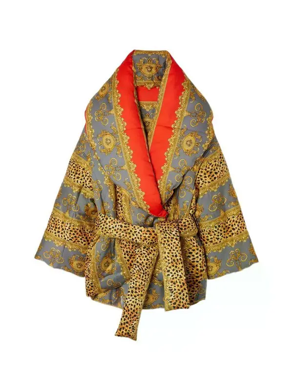 Versace Baroque-print Puffer Jacket