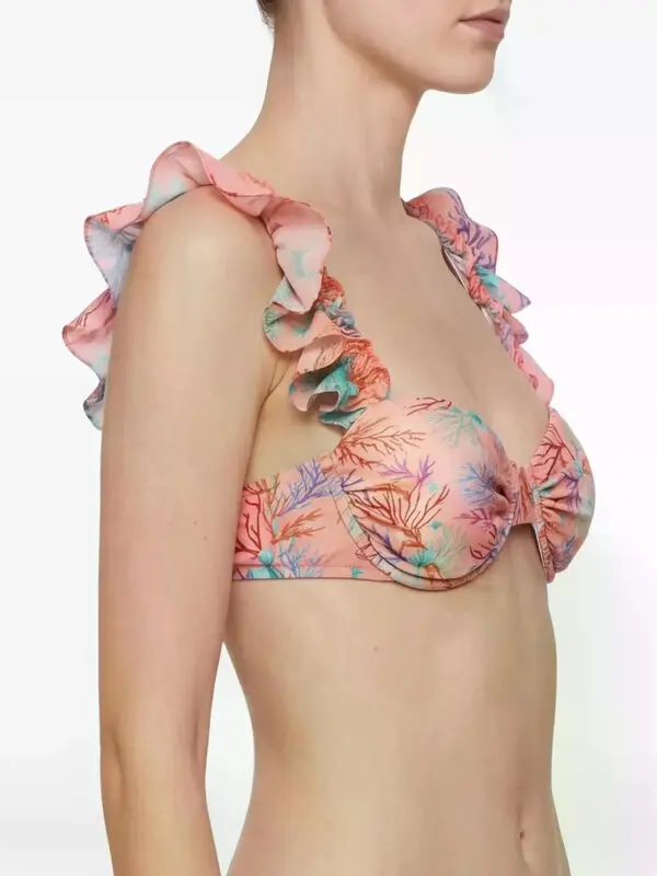 PatBO Ruffled Bikini Top