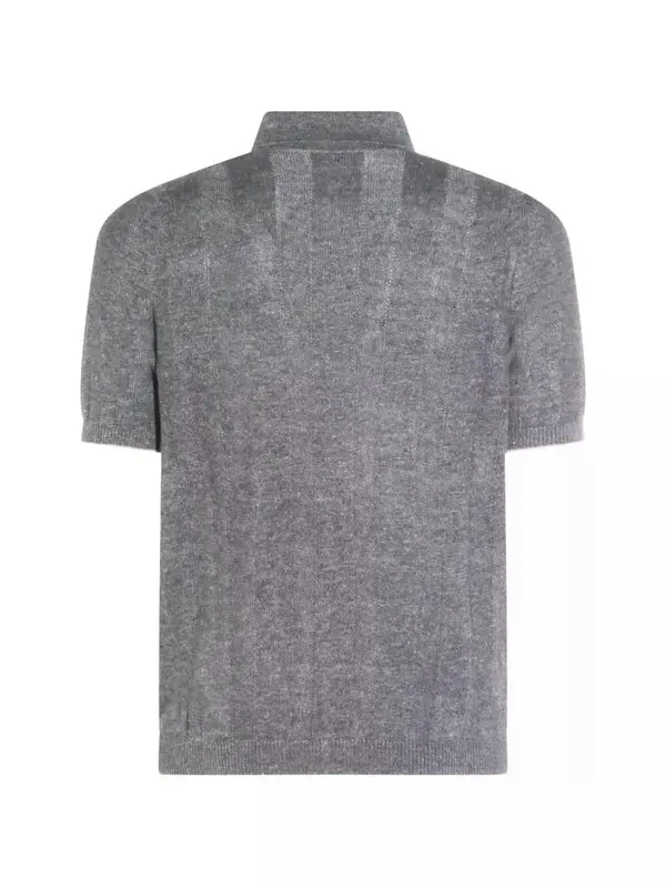Brunello Cucinelli Button Linen Shirt - Grey