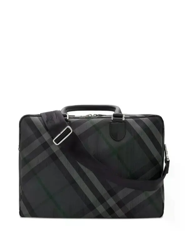 Burberry Check-pattern Briefcase
