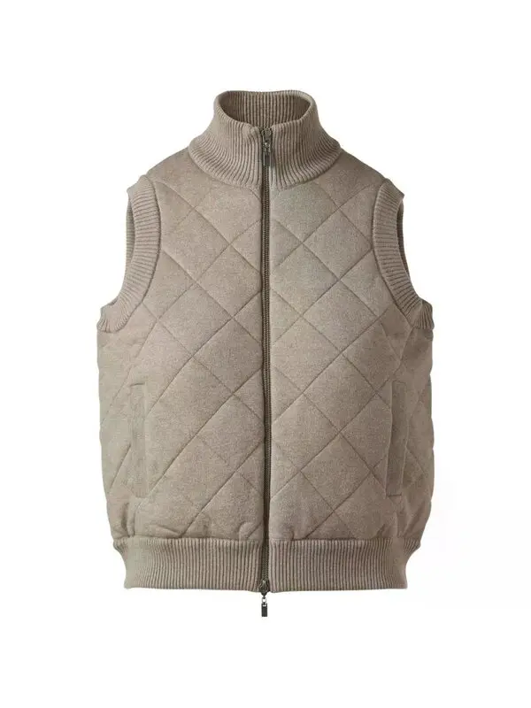 Kinross Cashmere Quilted Gilet