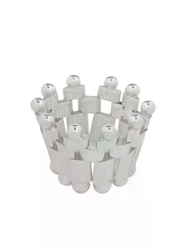 JIL SANDER Geometric Beaded Bracelet - Silver