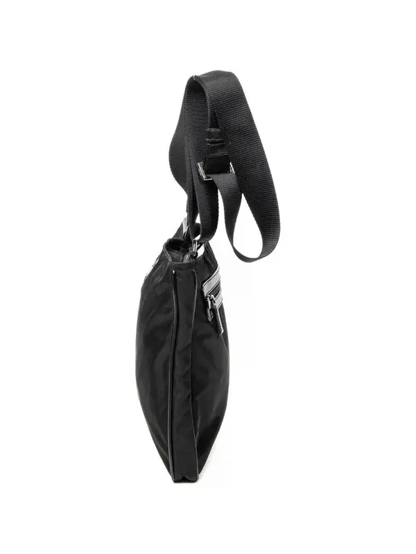 Prada Top-zip Shoulder Bag With Logo Plaque