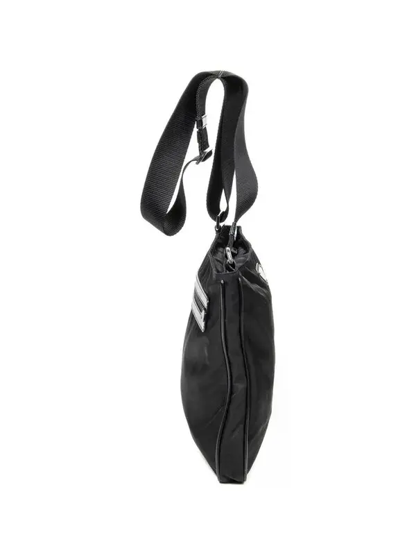 Prada Top-zip Shoulder Bag With Logo Plaque
