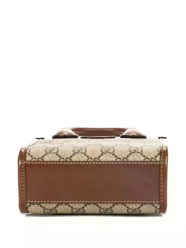 Gucci Micro Gg-canvas Tote Bag - Neutrals