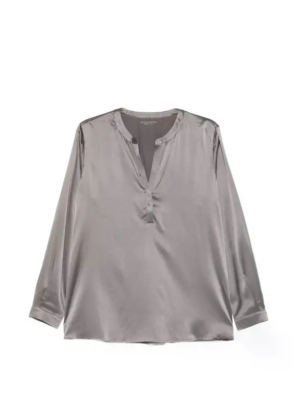 PUROTATTO V-neck Long Sleeve Shirt