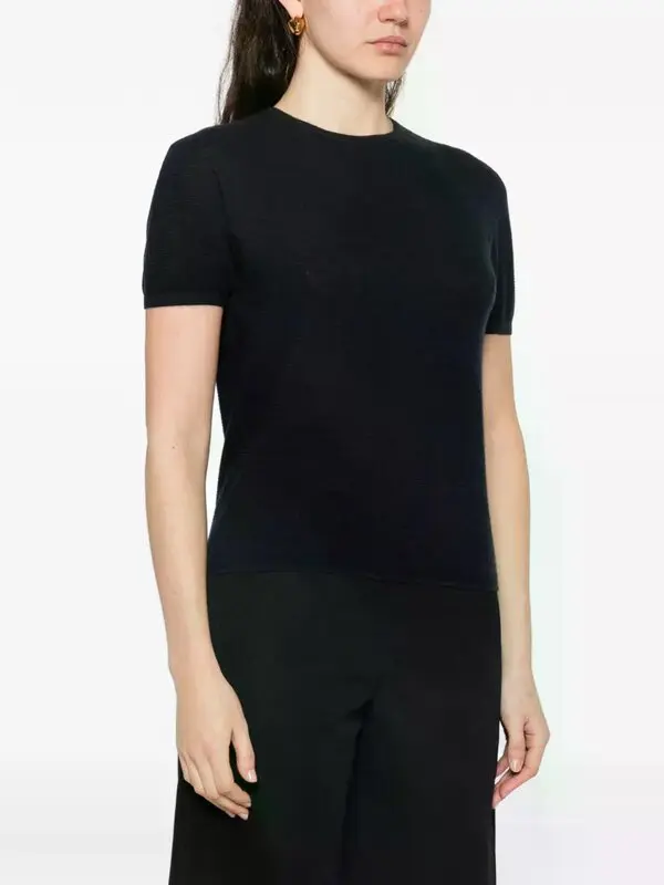 LISA YANG The Ira Short-sleeve Knitted T-shirt