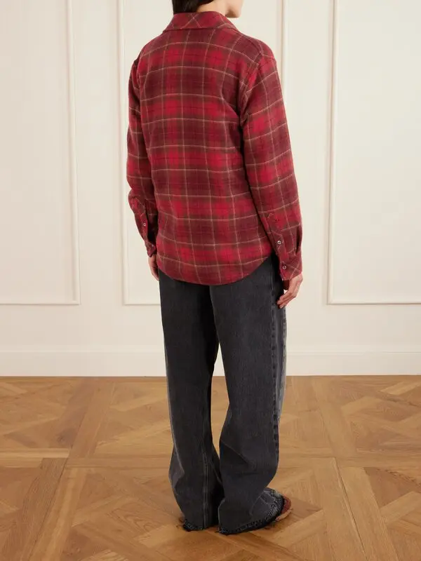 GOD’S TRUE CASHMERE Checked Cashmere Shirt