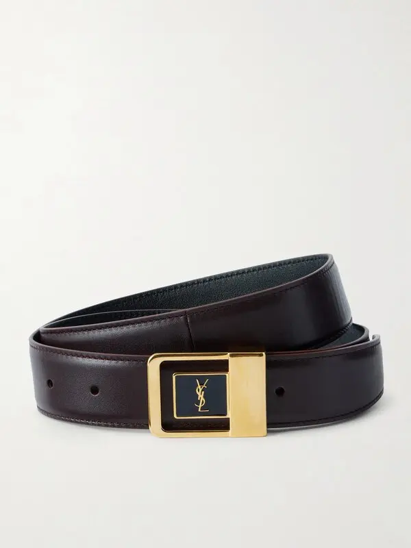 Saint Laurent Leather Belt - Brown