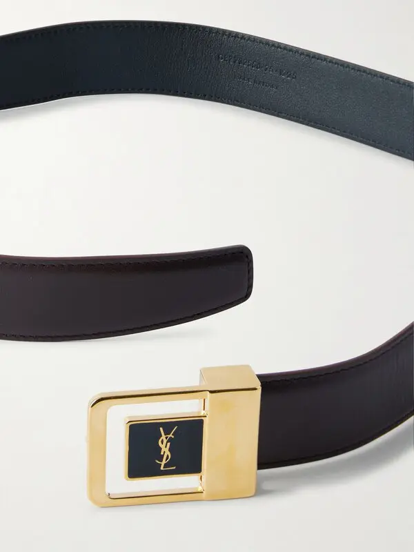 Saint Laurent Leather Belt - Brown