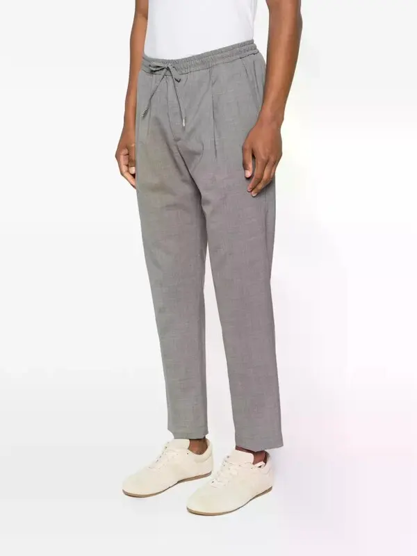 BRIGLIA 1949 Drawstring Waistband Trousers - Grey
