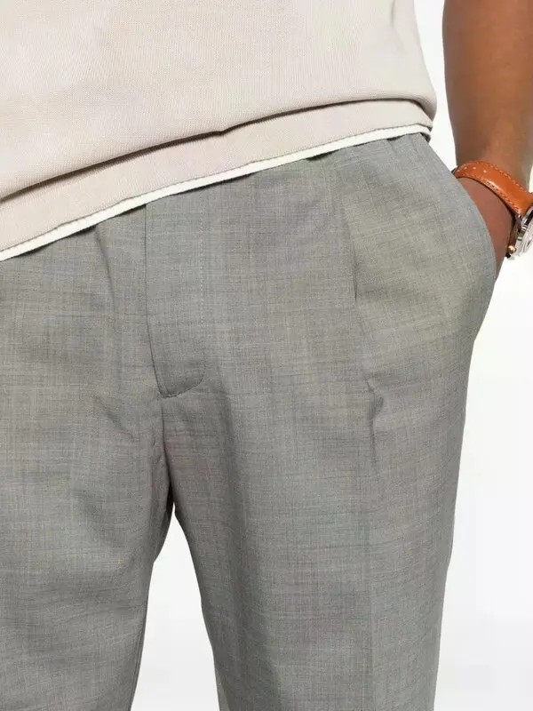 BRIGLIA 1949 Drawstring Waistband Trousers - Grey