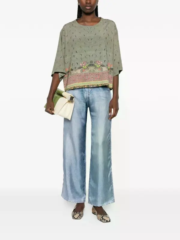 PIERRE-LOUIS MASCIA Adanastr Floral Print Top