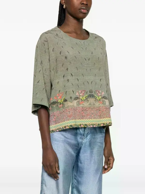 PIERRE-LOUIS MASCIA Adanastr Floral Print Top