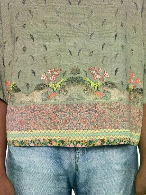 PIERRE-LOUIS MASCIA Adanastr Floral Print Top