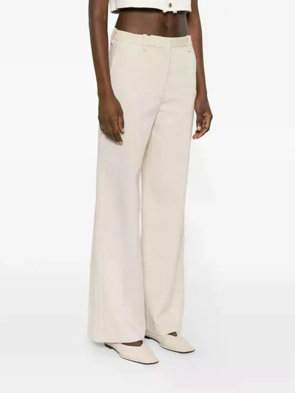 Maje Wide-leg Textured Trousers