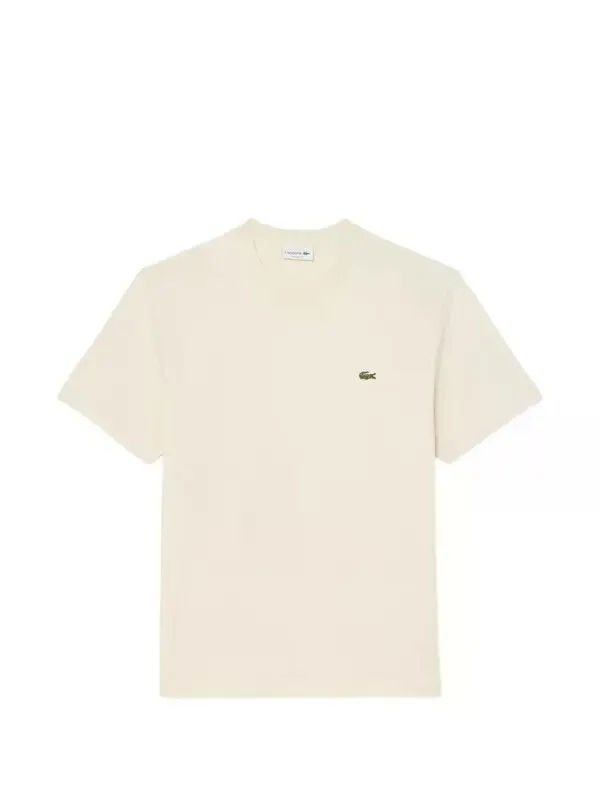 Lacoste Round-neck Logo-detail T-shirt - Neutrals