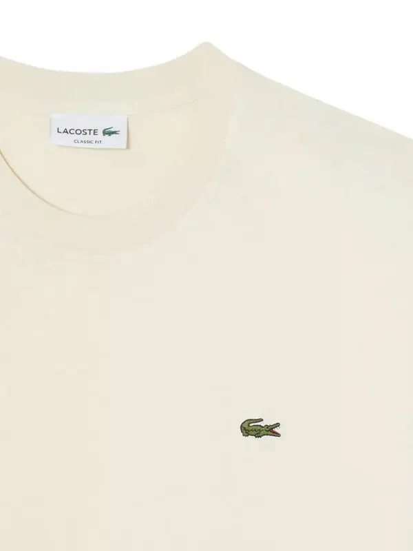 Lacoste Round-neck Logo-detail T-shirt - Neutrals