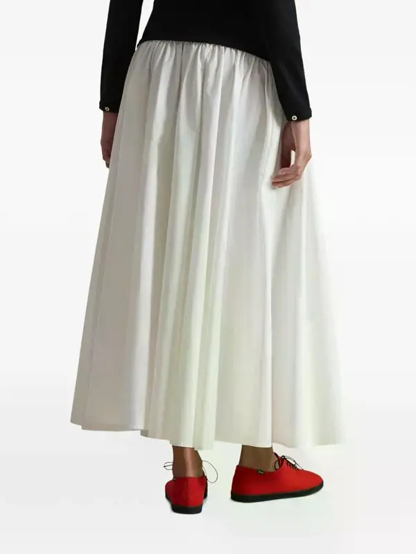 Polo Ralph Lauren Logo-embroidered A-line Midi Skirt