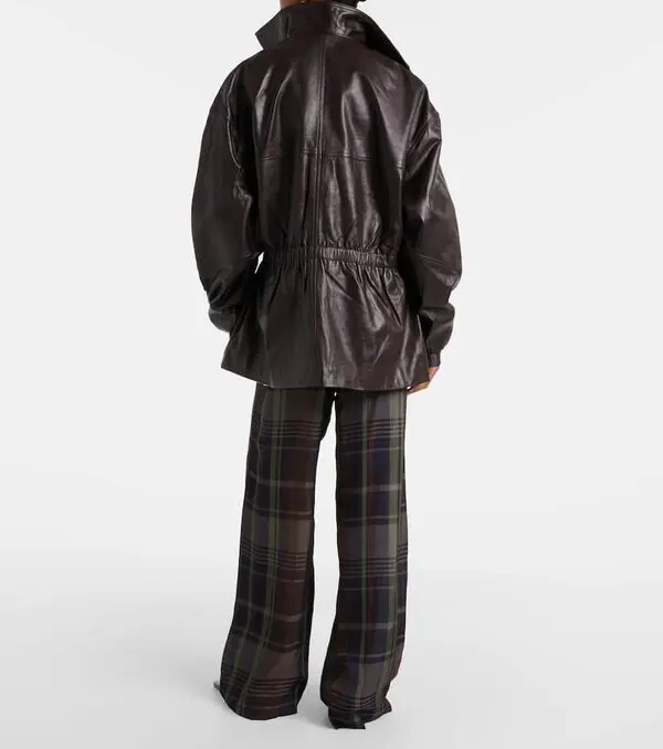 THE FRANKIE SHOP Baxter Checked Wide-leg Pants - Multicoloured
