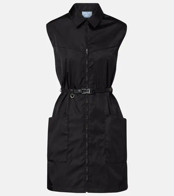 Prada Re-nylon Belted Mini Dress