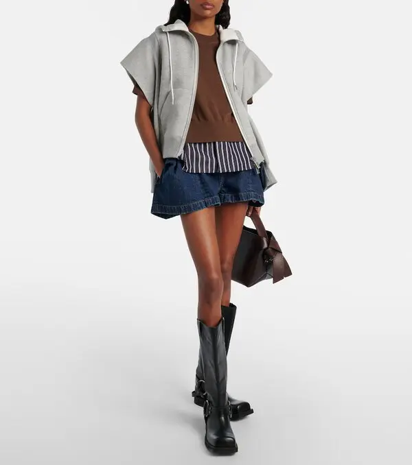 Sacai Denim Shorts - Blue