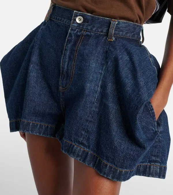Sacai Denim Shorts - Blue