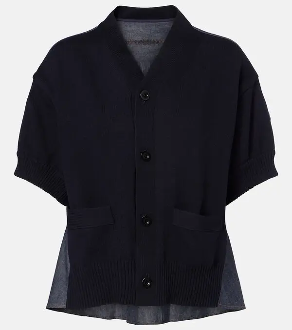 Sacai Paneled Shirt - Blue