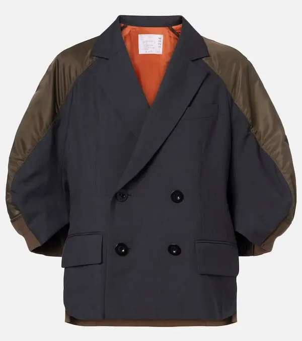 Sacai Paneled Jacket - Grey