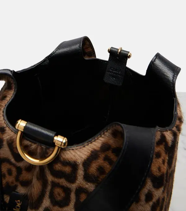 Chloé Small Calf Hair Balloon Shoulder Bag - Brown