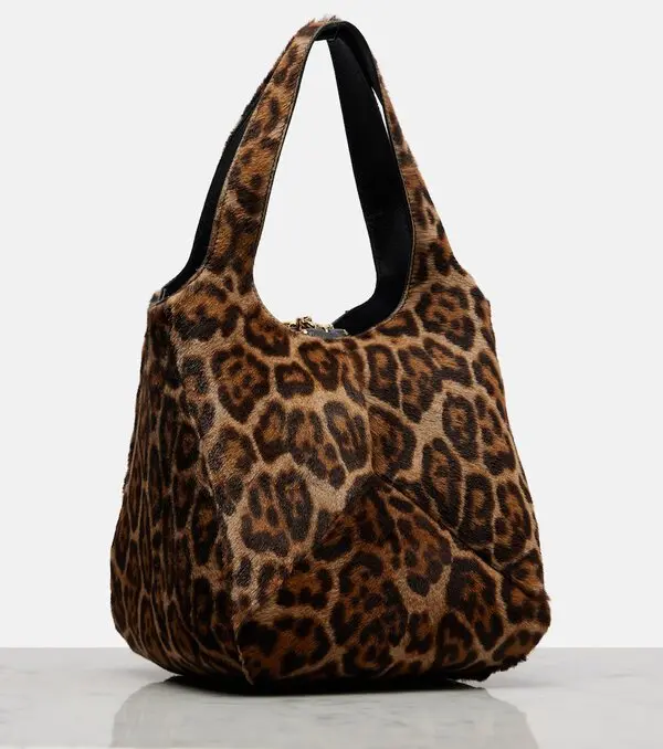 Chloé Small Calf Hair Balloon Shoulder Bag - Brown