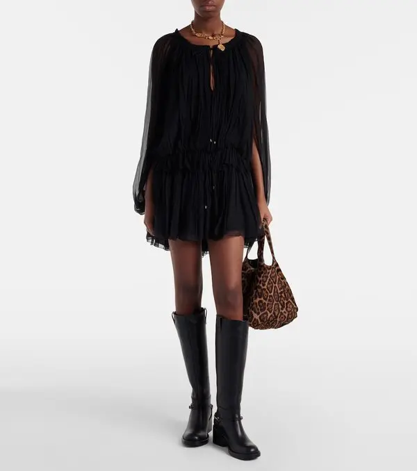 Chloé Small Calf Hair Balloon Shoulder Bag - Brown