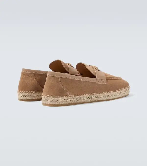 Valentino Garavani Vlogo Suede Espadrilles - Beige