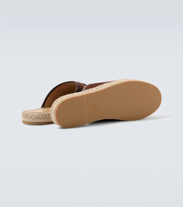 Valentino Garavani Vlogo Suede Mules