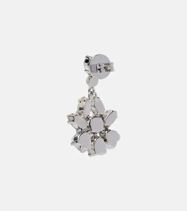Simone Rocha Embellished Faux Pearl Drop Earrings - Silver