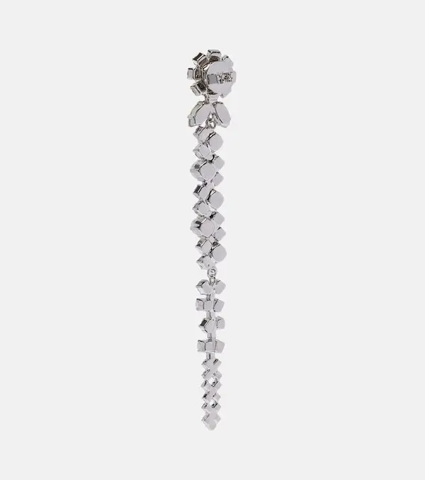 Simone Rocha Embellished Faux Pearl Drop Earrings - Silver