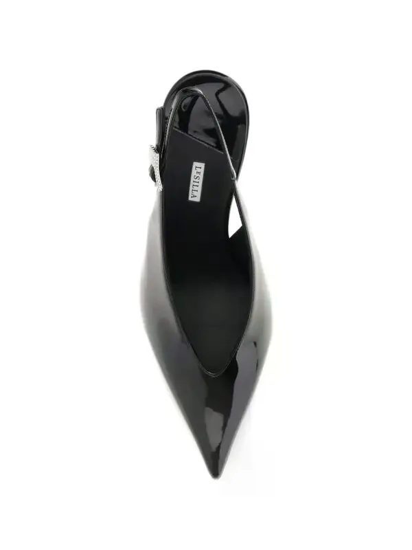 LE SILLA Pointed Buckled Slingback Pumps