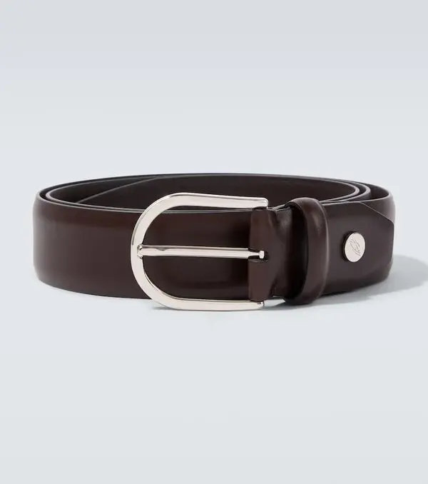 Brioni Leather Belt - Brown