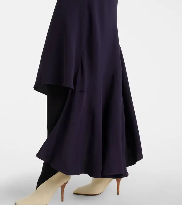 Alaïa Halterneck Maxi Dress - Purple