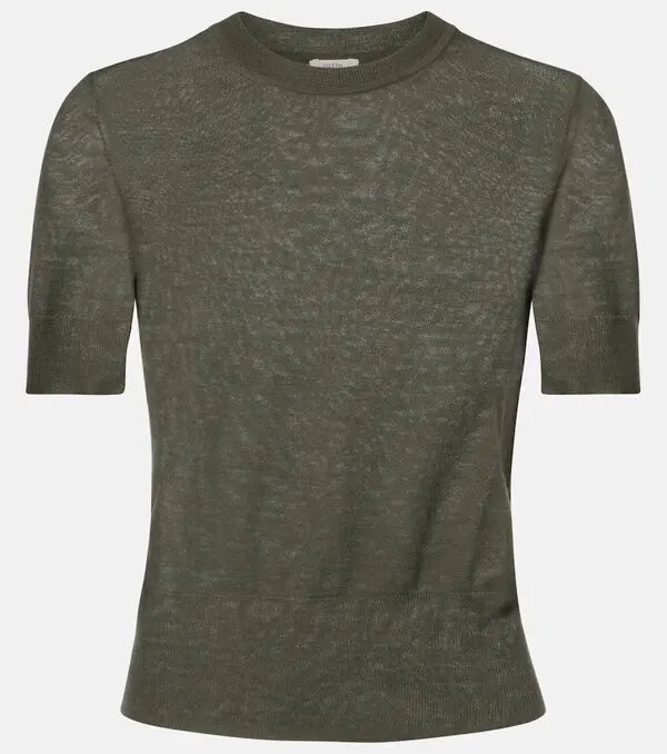 JOSEPH Cashmere Top - Green