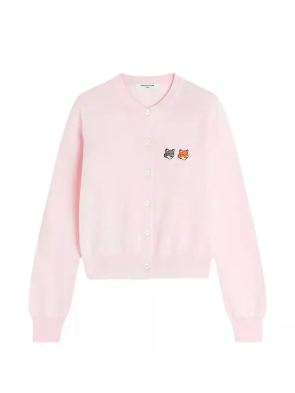 Maison Kitsuné Fox-embroidered Cardigan