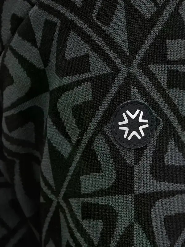 NEWLAND Geometric-pattern Zip-fastening Sweatshirt
