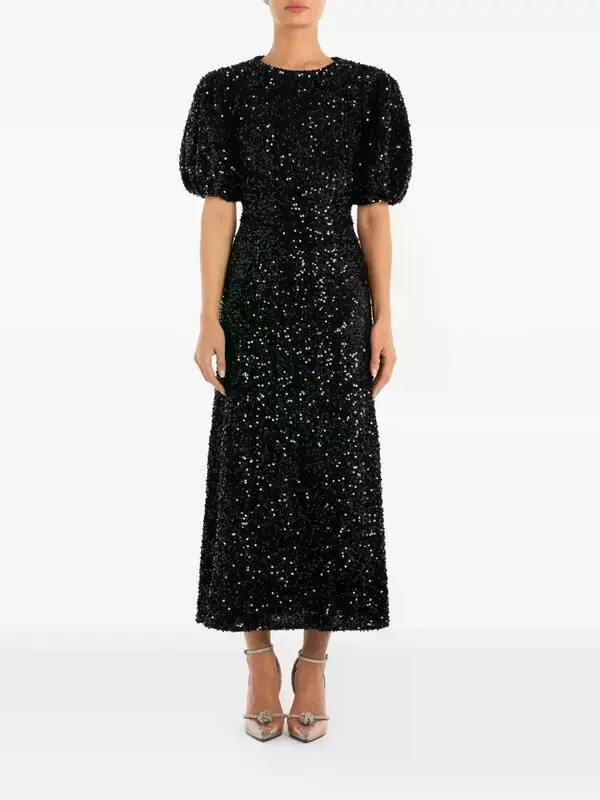 POST MERIDIEM Sequin-embellished Midi Dress
