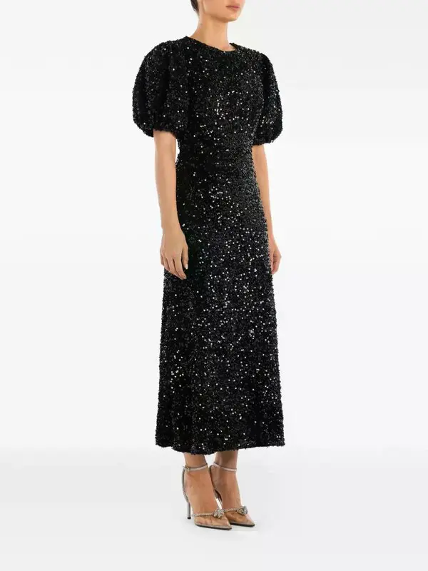 POST MERIDIEM Sequin-embellished Midi Dress