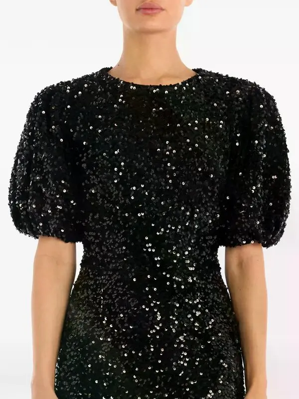 POST MERIDIEM Sequin-embellished Midi Dress