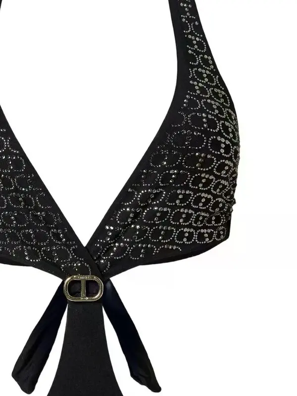 TWINSET Oval Rhinestone Trikini One-piece