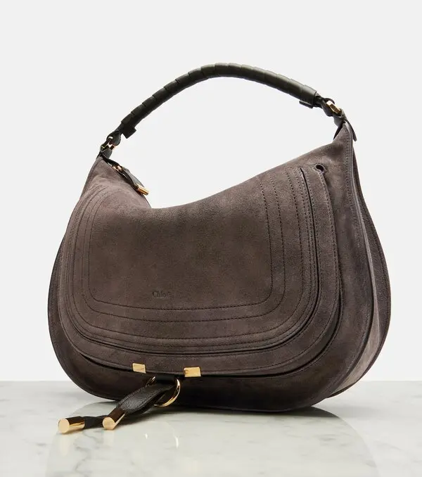 Chloé Marcie Shoulder Bag - Brown
